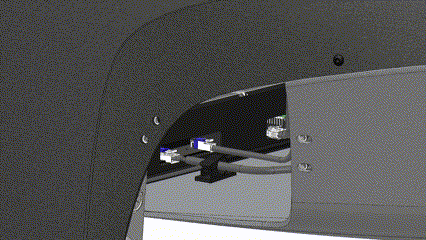 Monitor mount removal and installation