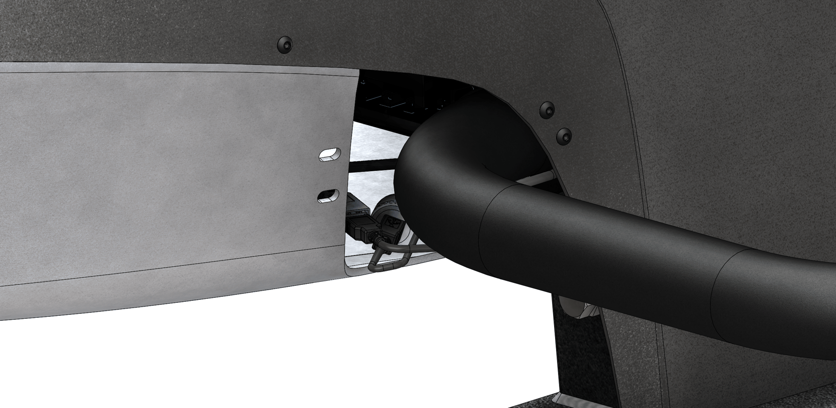 Monitor mount removal and installation